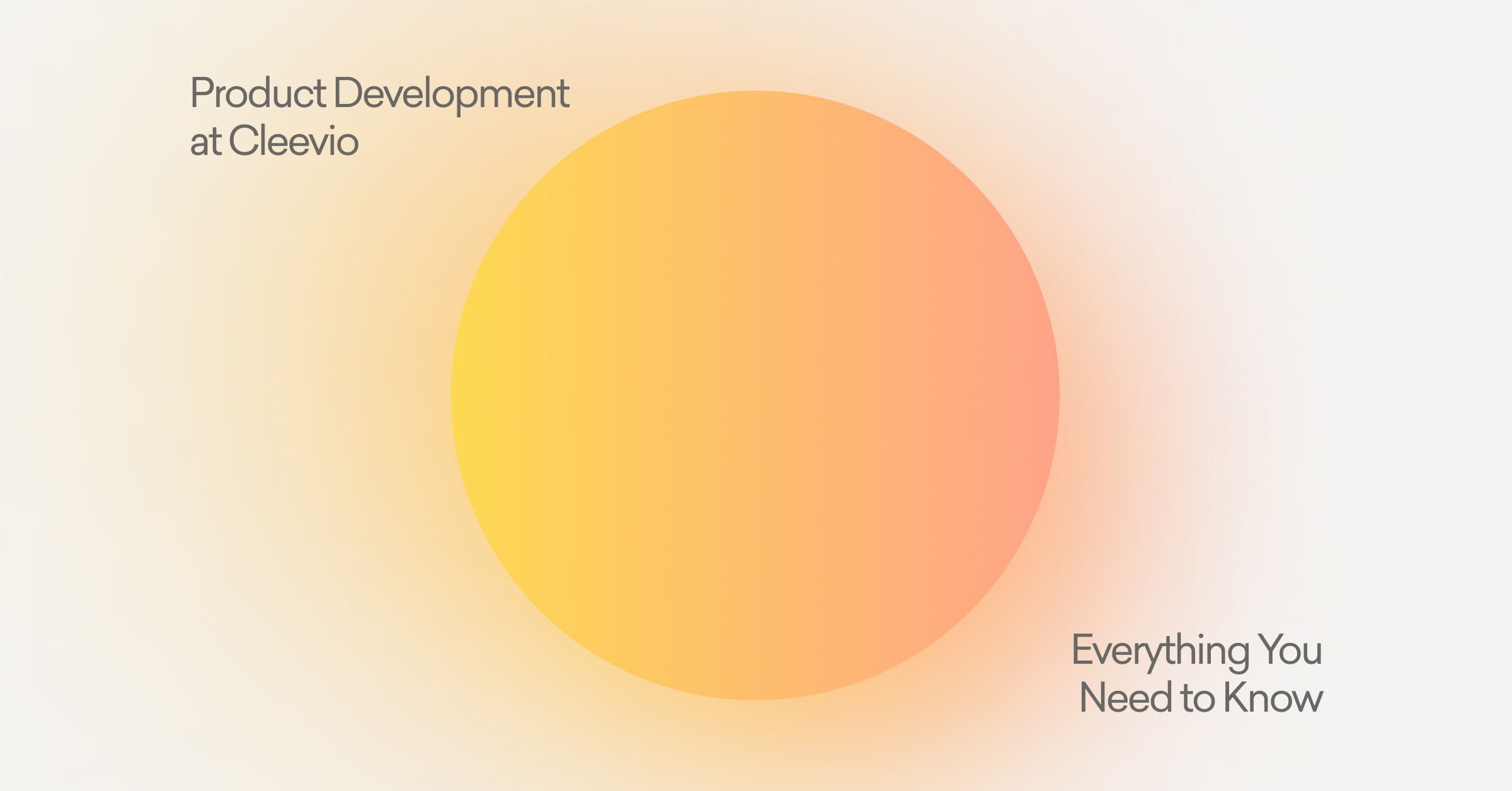Product Development at Cleevio: Everything You Need to Know | Cleevio