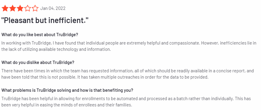 TruBridge Reviews: What Customers and Employees Think | MD Clarity