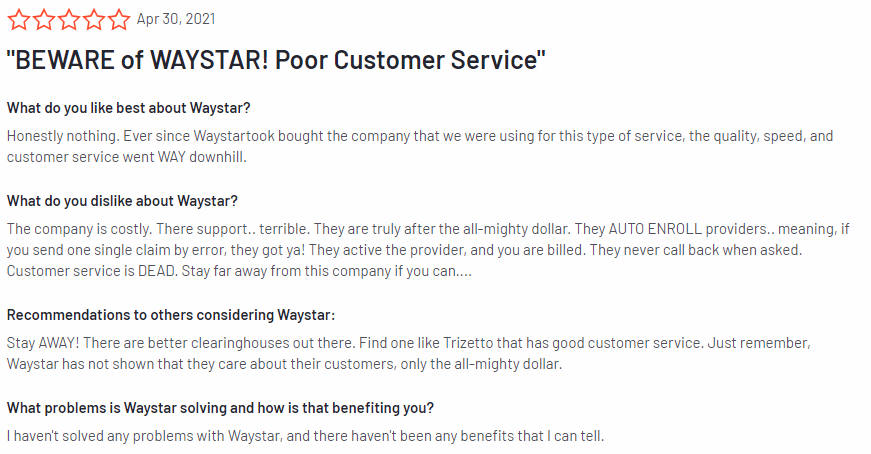 Waystar Reviews: Ratings From Clients and Employees | MD Clarity