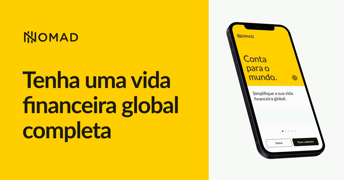 Conta-corrente Nomad: abra sua conta agora