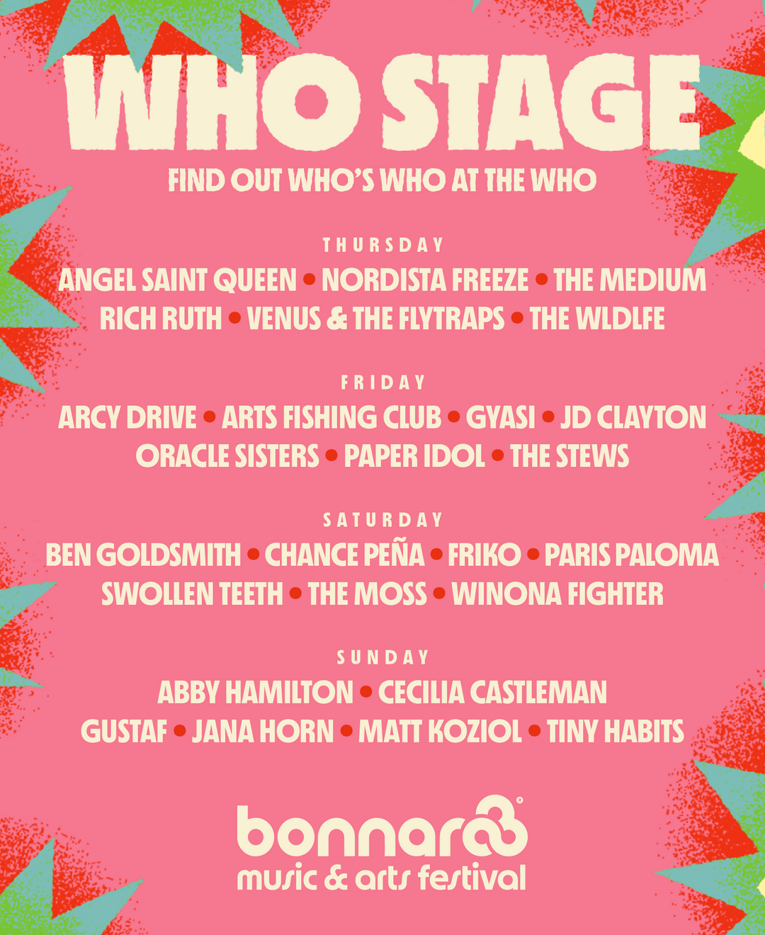 Lineup | Bonnaroo Music & Arts Festival