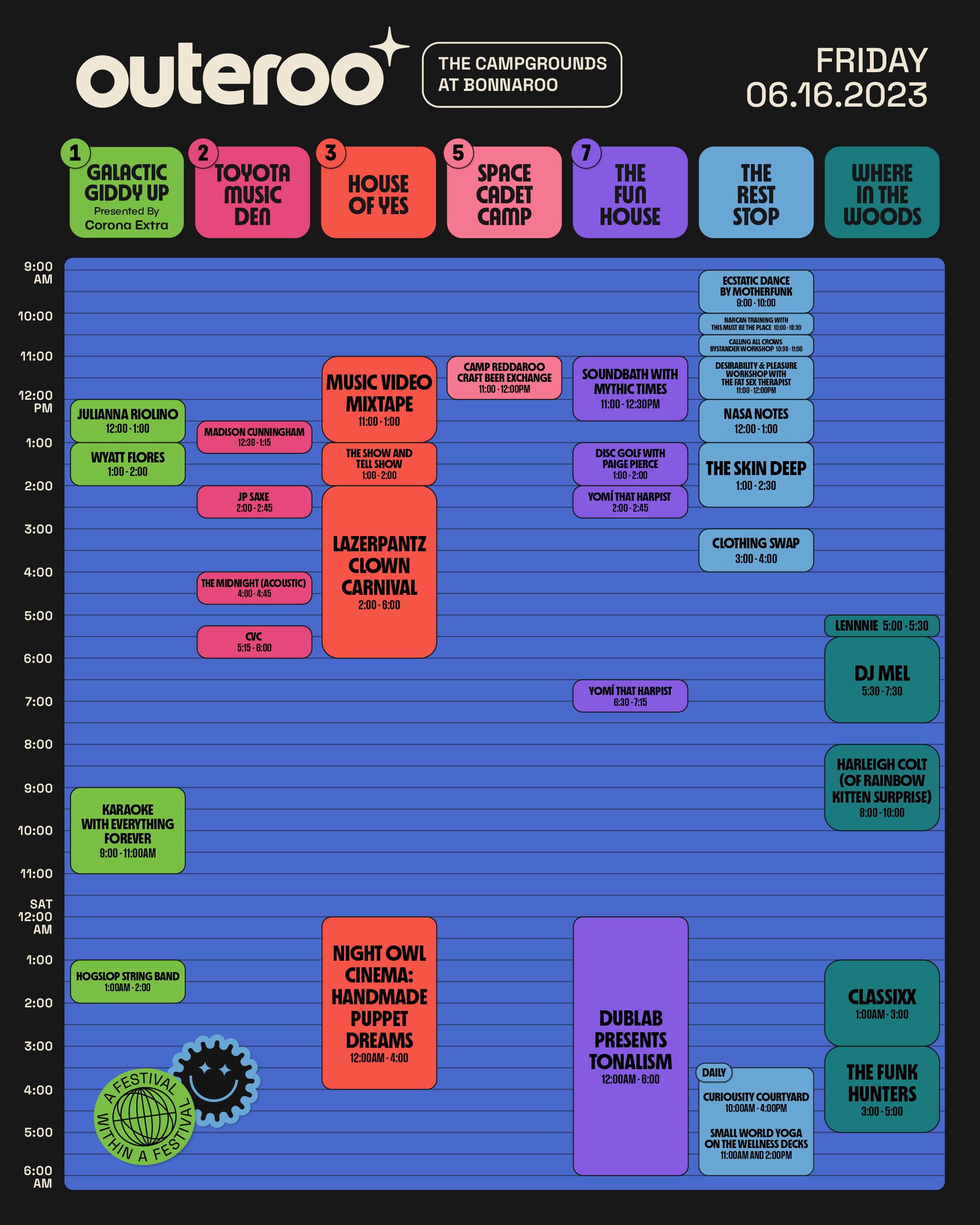 Schedule | Bonnaroo