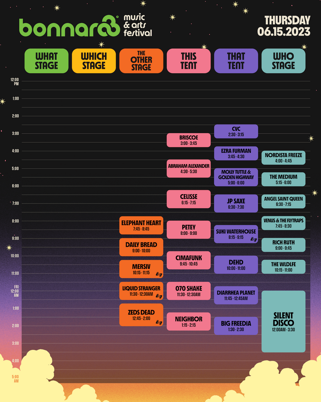 Schedule | Bonnaroo