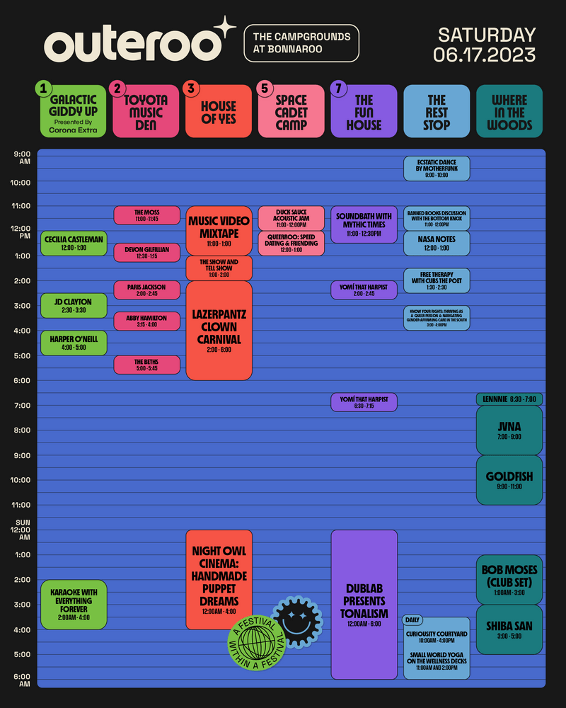 Schedule | Bonnaroo