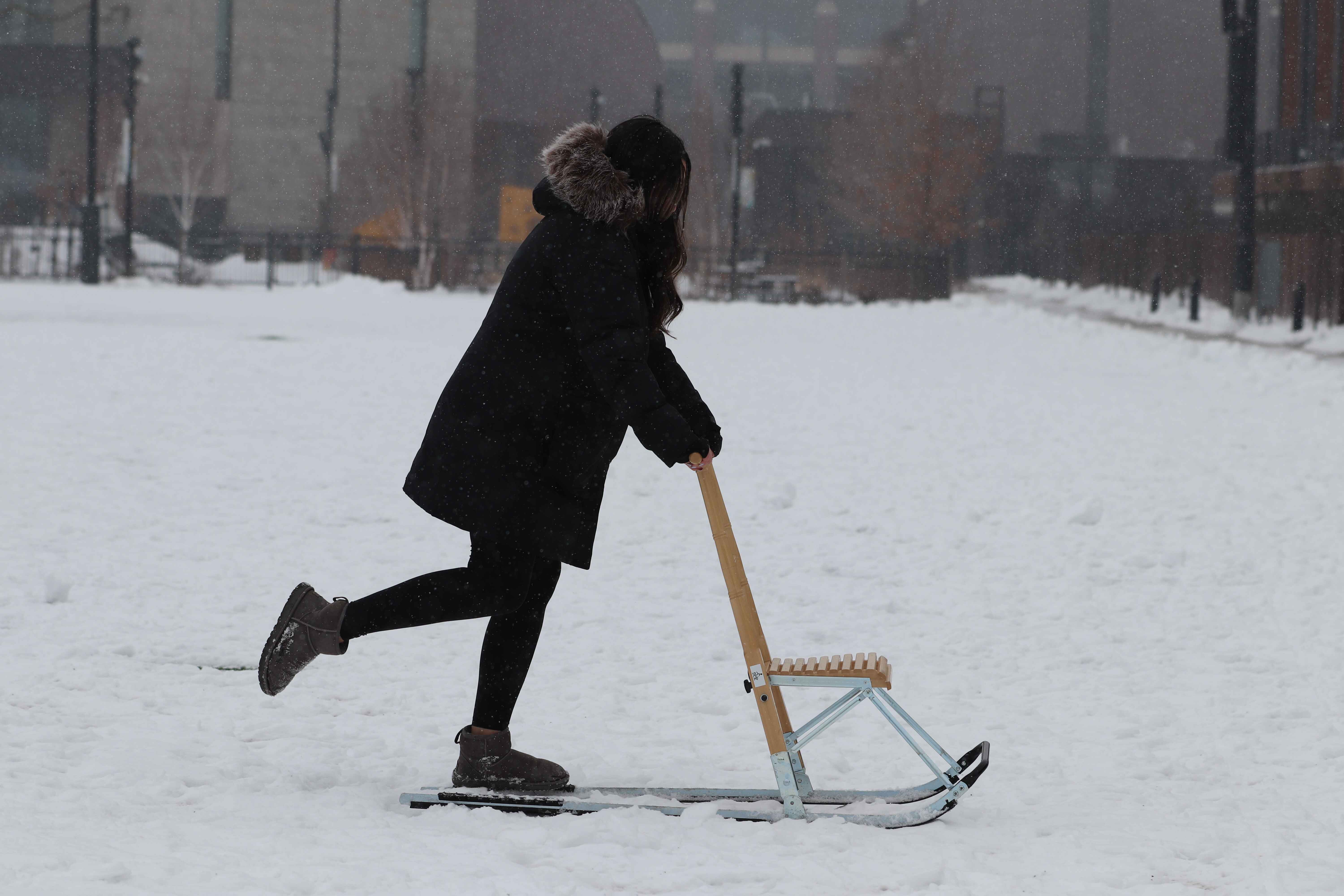 Kicksled at Titletown Near Lambeau Field