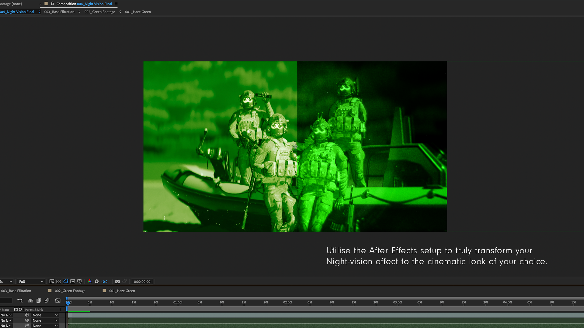 Realistic Night Vision Camera in Cinema 4D and After Effects | Learning ...