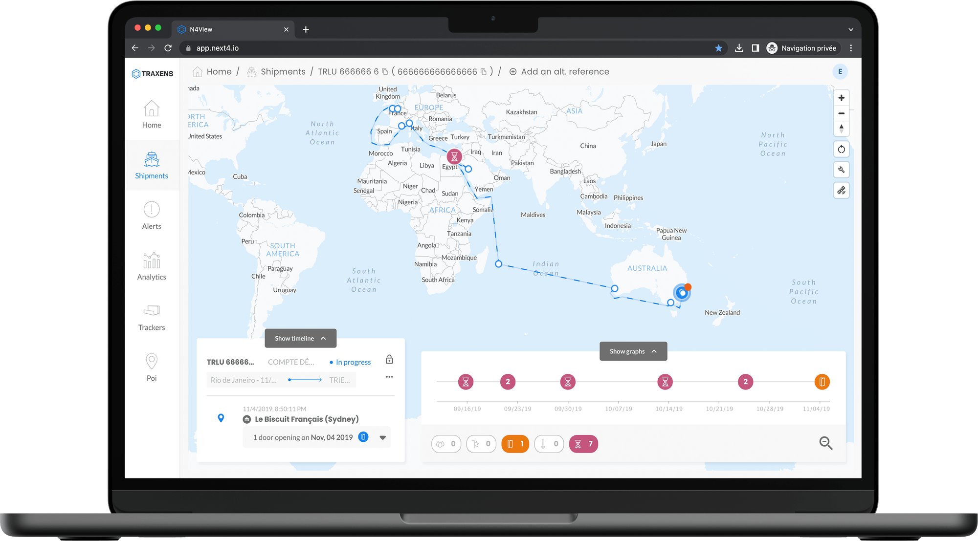 Traxens : Shipping container tracking