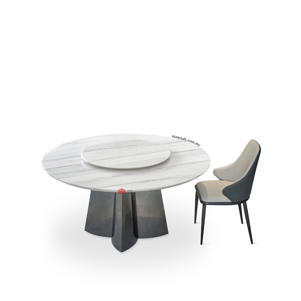 Natural White Marble Table | Palisandro White | Turkey | 8 Seaters ...