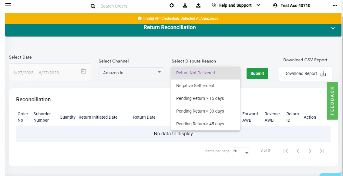 New Feature: Avoid Losses and Simplify Claim Process with Return Reconciliation Dashboard - EasyEcom