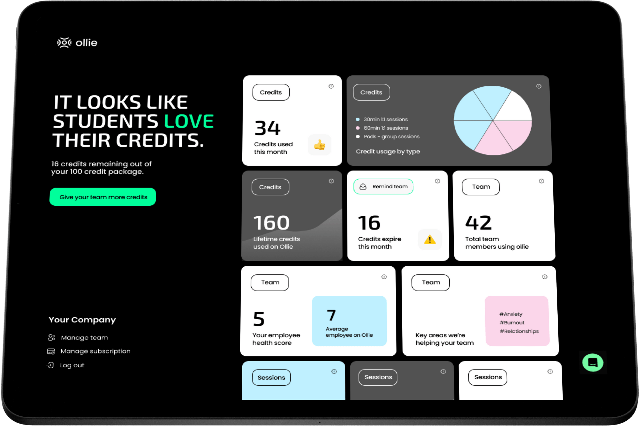 Ollie Health® - Mental Health Credits