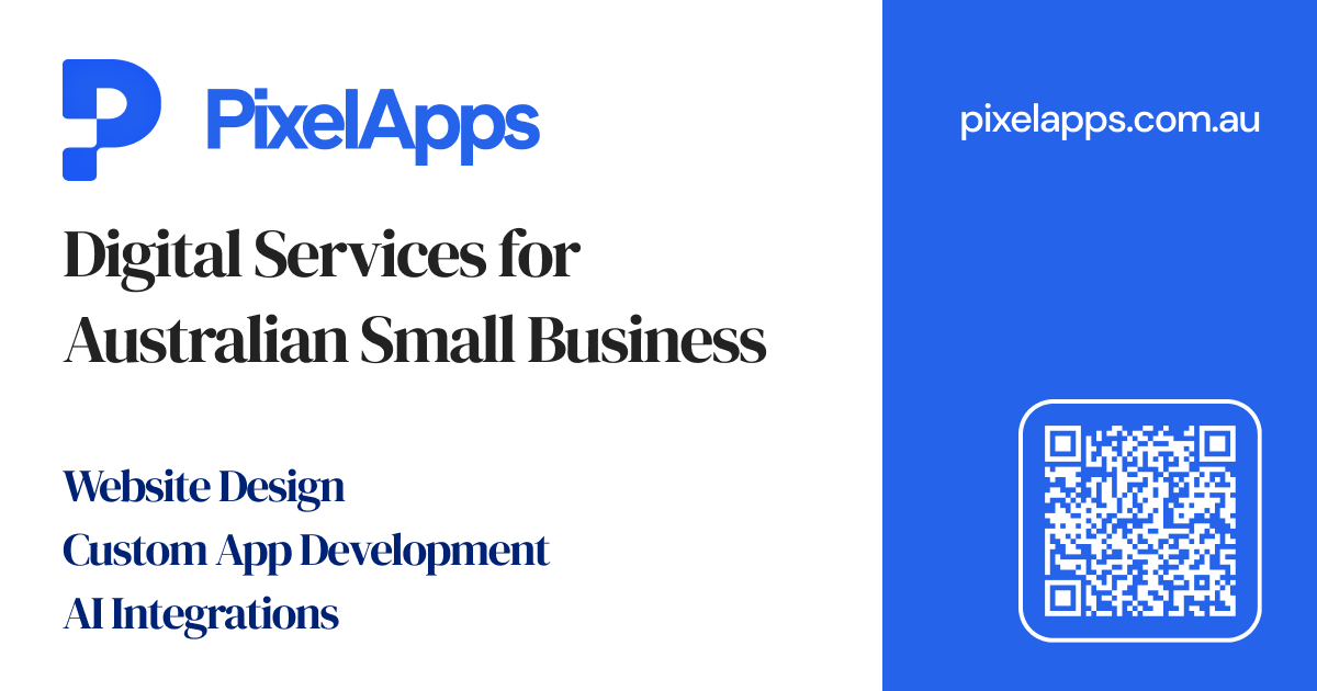 Digital Services for Australian Small Business - PixelApps