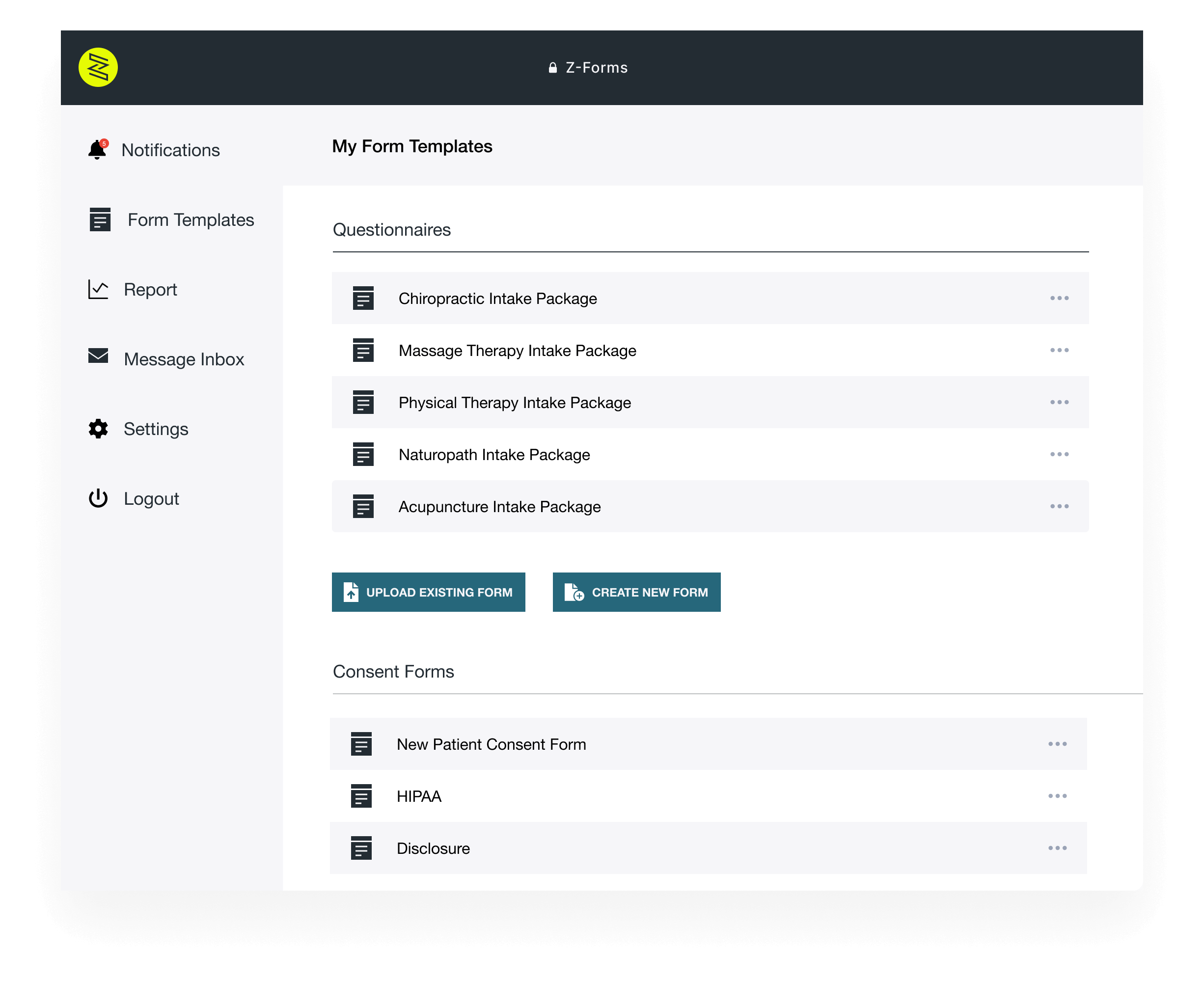 Z-Forms | Online Intake Forms | Zingit