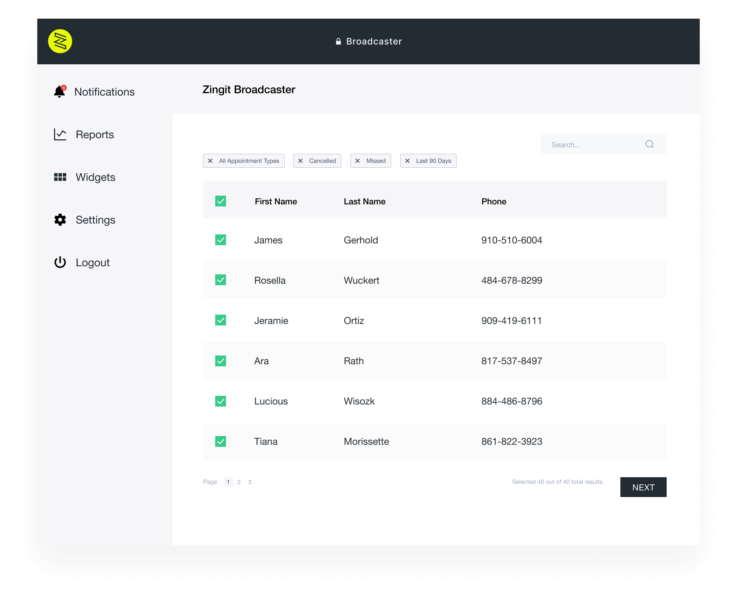 Broadcast Messaging | Patient Communication Software | Zingit