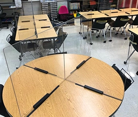 Clear Plastic Barriers for Public Spaces | CDS Plastics Inc.