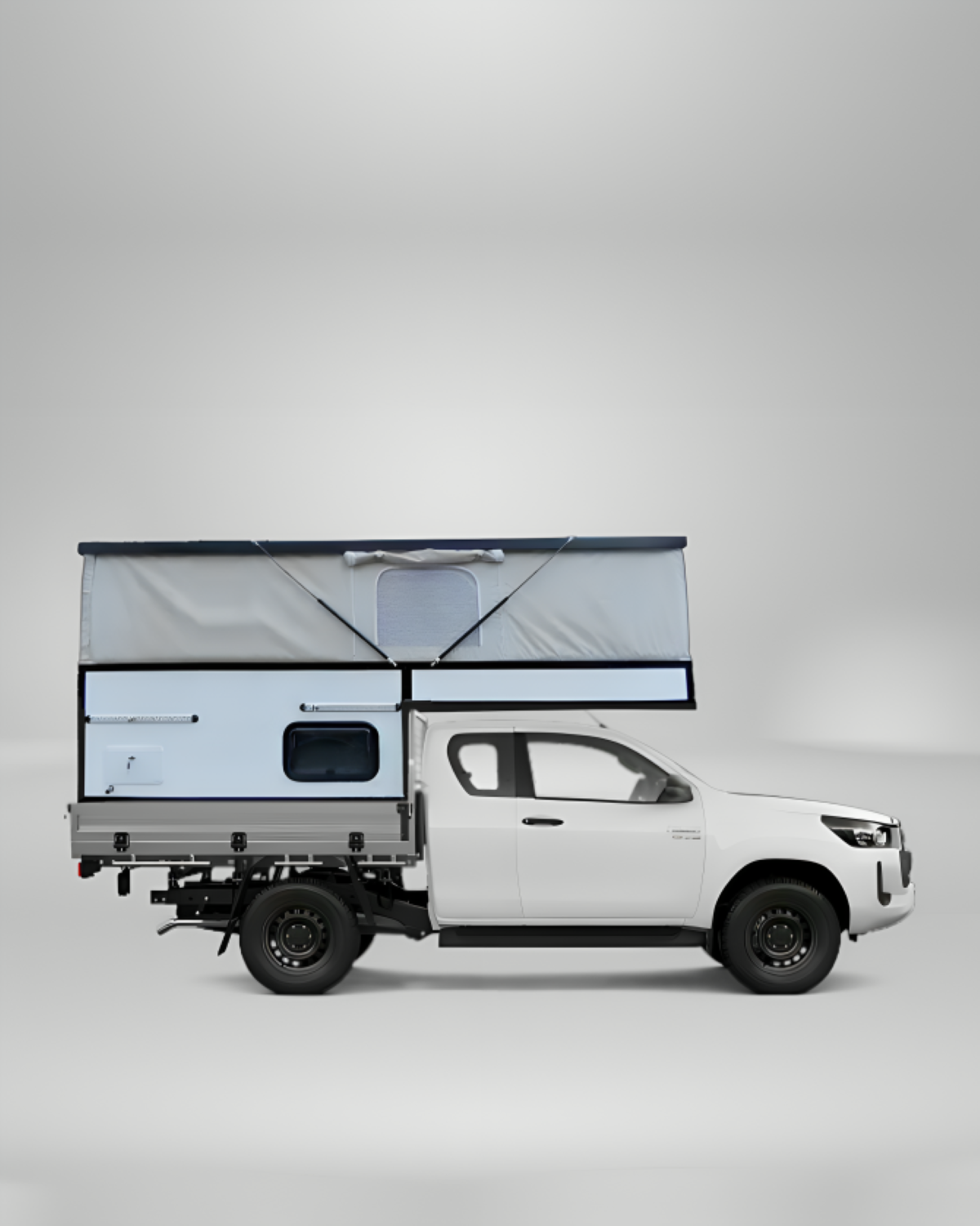 Decamper: - Extra Cab - Ute Tray Slide-On Camper (Mitsubishi Triton)