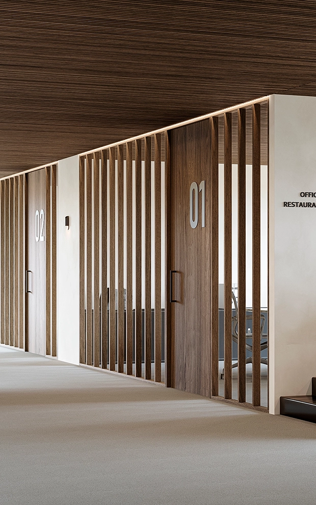 Pure Walnut Slats - VidaSpace | Timber Veneer Slats