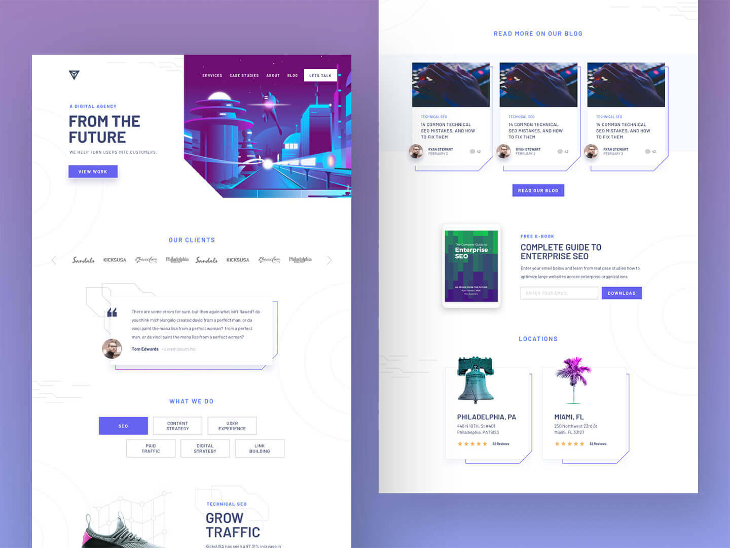 Our Work | Landing Pages | ManyPixels Portfolio