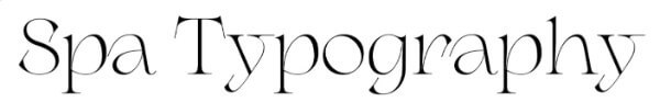 20 Relaxing Fonts to Use in Spa Branding Designs