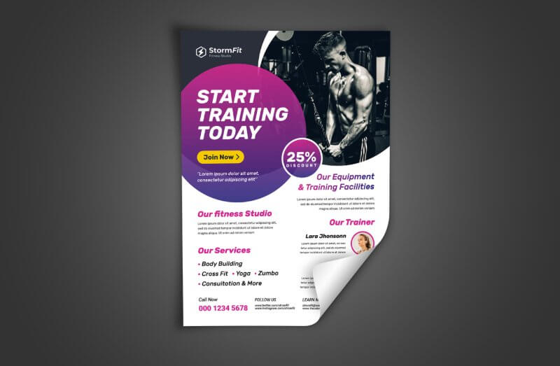 8 Effective Fitness and Gym Flyer Designs