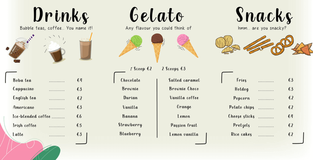 Cute Bakery Menu Templates with Design Tips