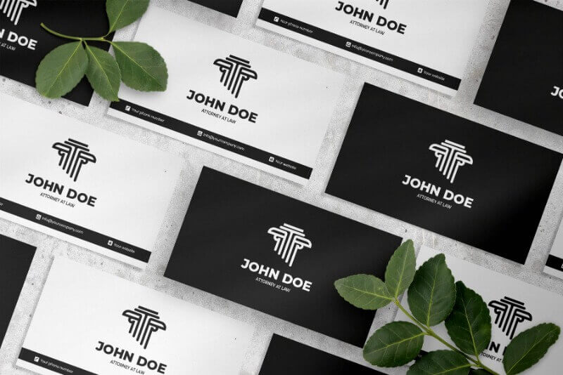 6 Free Business Card Design Templates for Lawyers and Law Firms