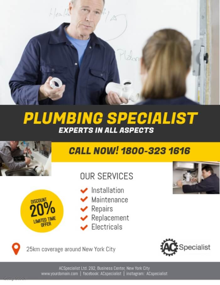 14 Great Flyer Examples for Your Plumbing Business