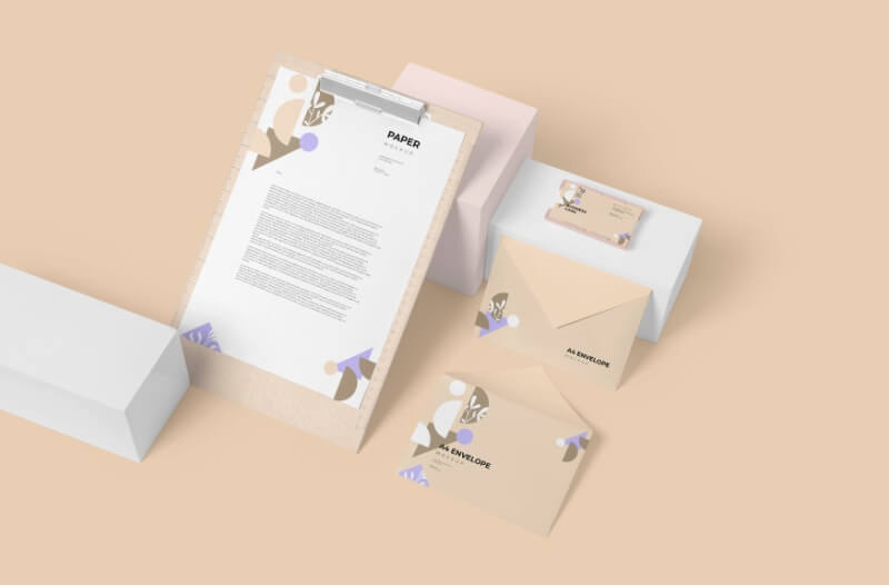 5 Free Design Templates for Your Stationery Set
