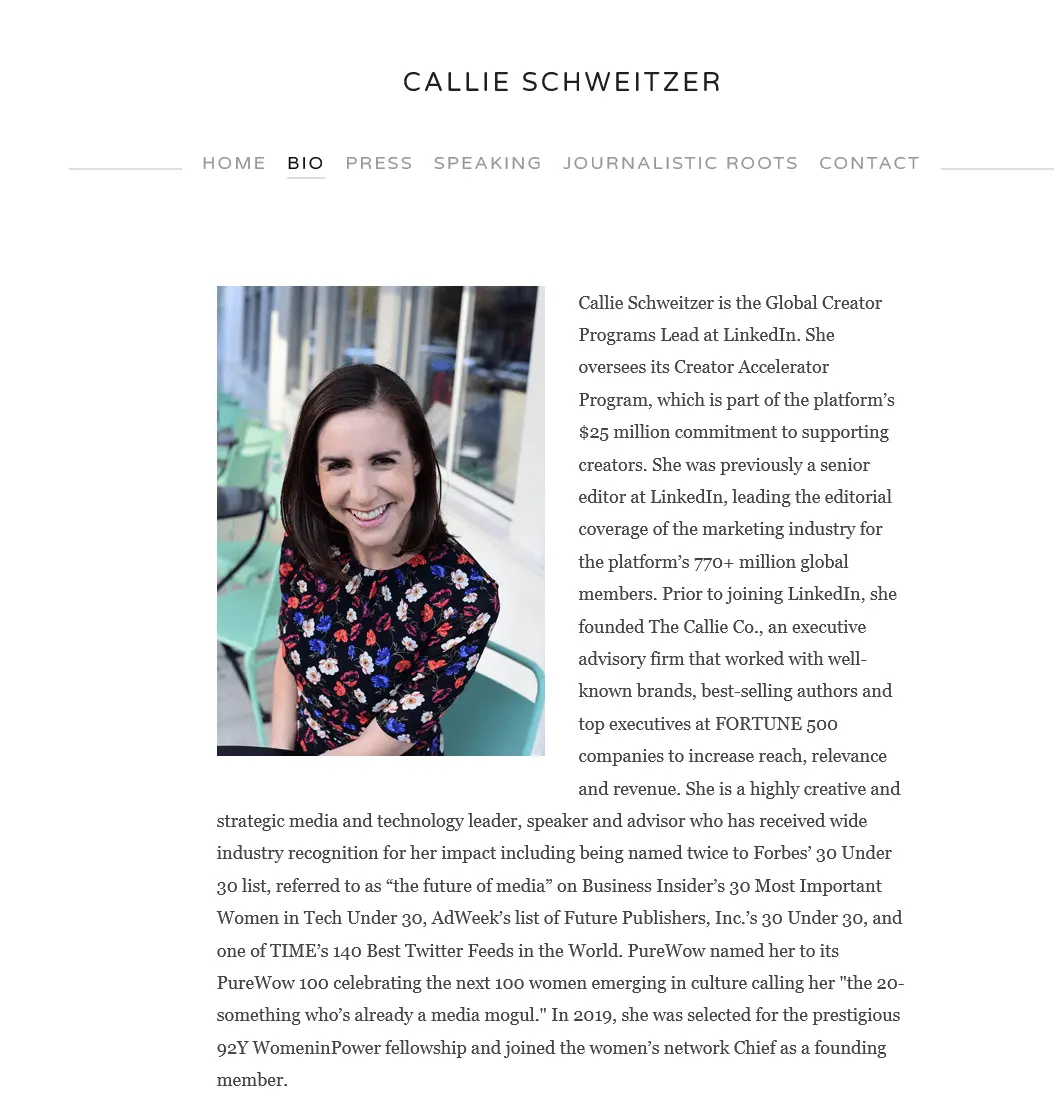 Examples of Great Personal Websites