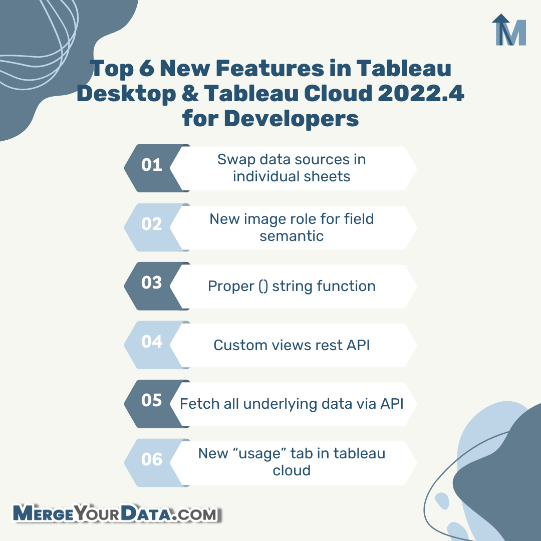 Top 6 New Features in Tableau Desktop and Tableau Cloud 2022.4 for Developers - MergeYourData.com