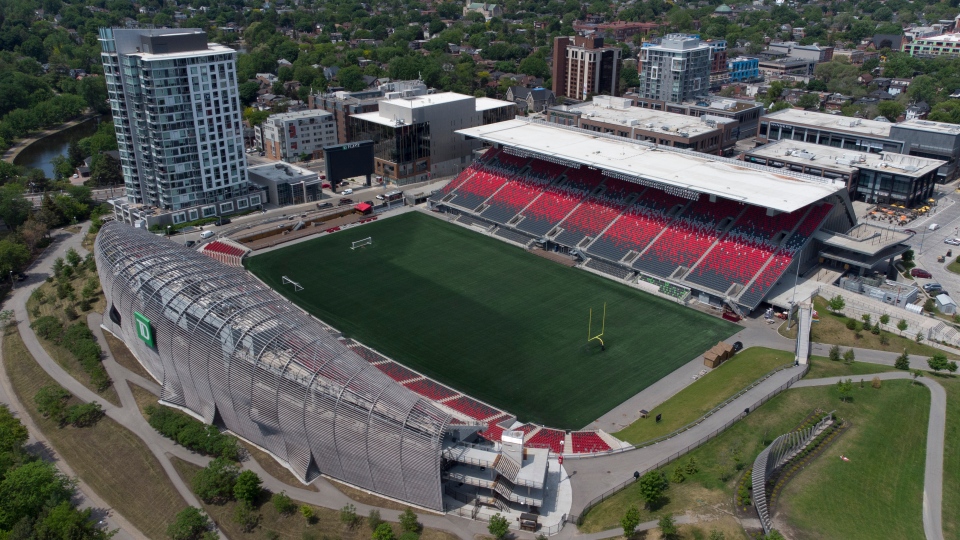 TD PLACE STADIUM IN LANDSDOWNE PARK
