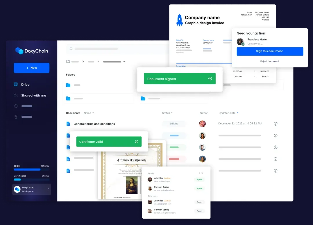 Certificates SaaS. The best solution to issue digital certificates.