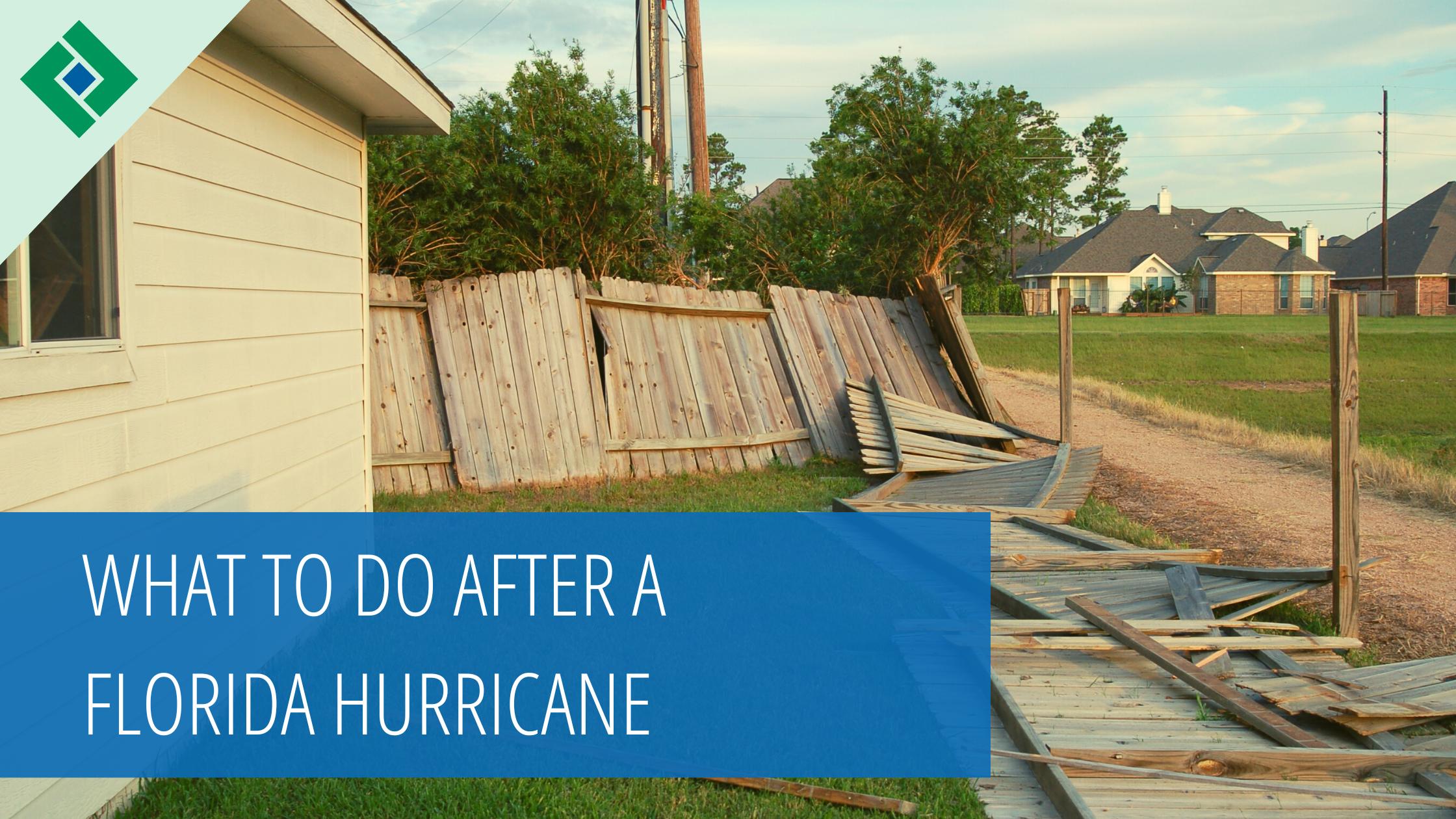 What to Do After a Florida Hurricane