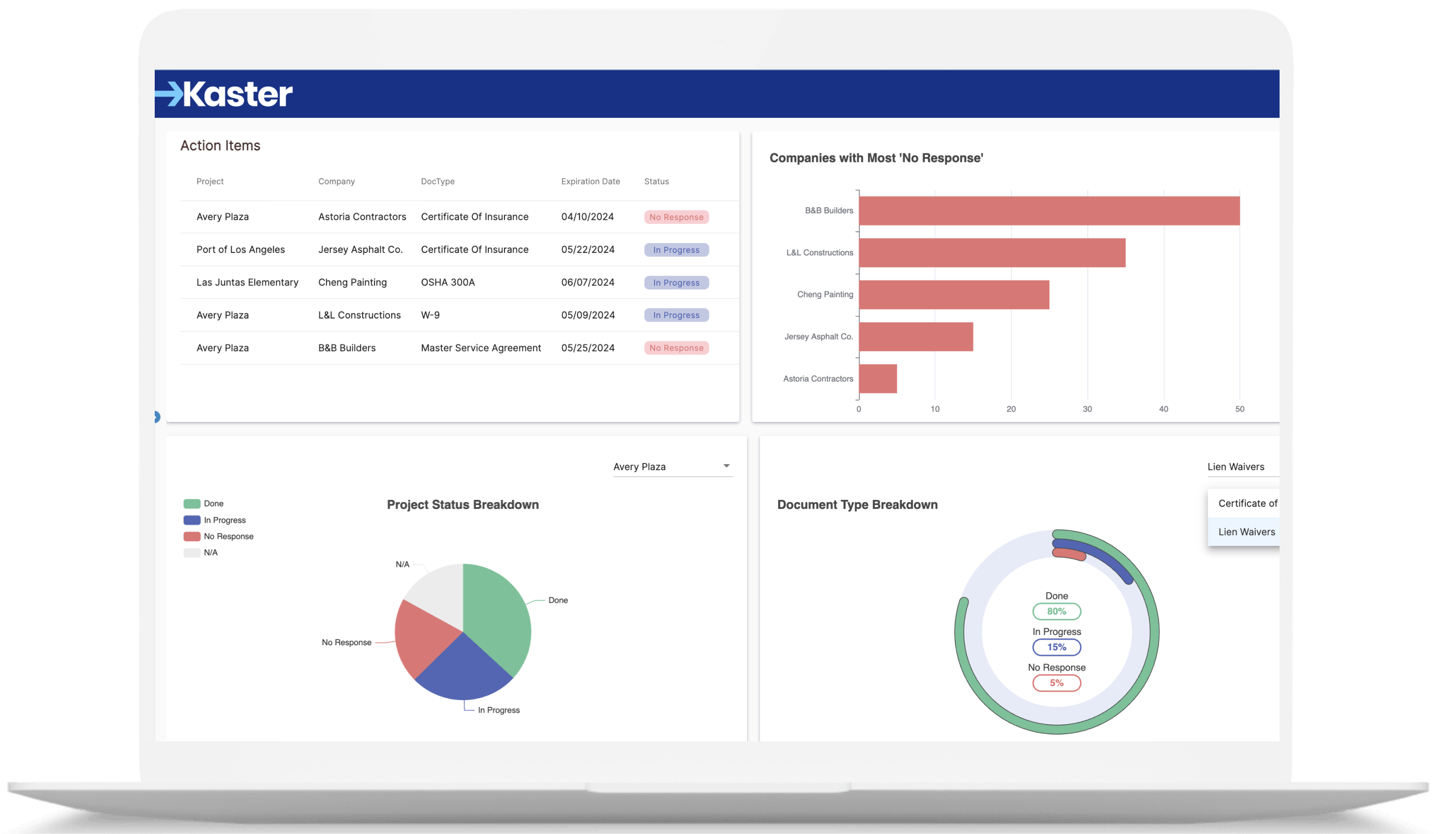 Kaster | Manage trade partner administrative items with confidence