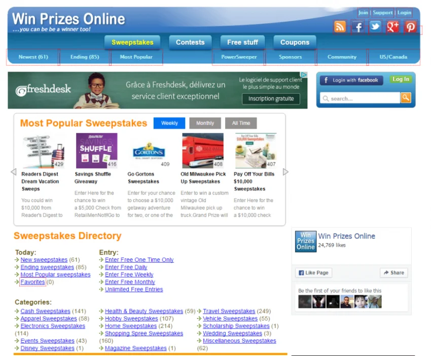 101 websites to submit and promote Online Contests - UpViral