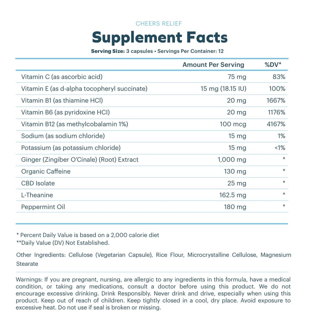 Cheers Relief | Next Morning Aid | Drink Smarter 🍻