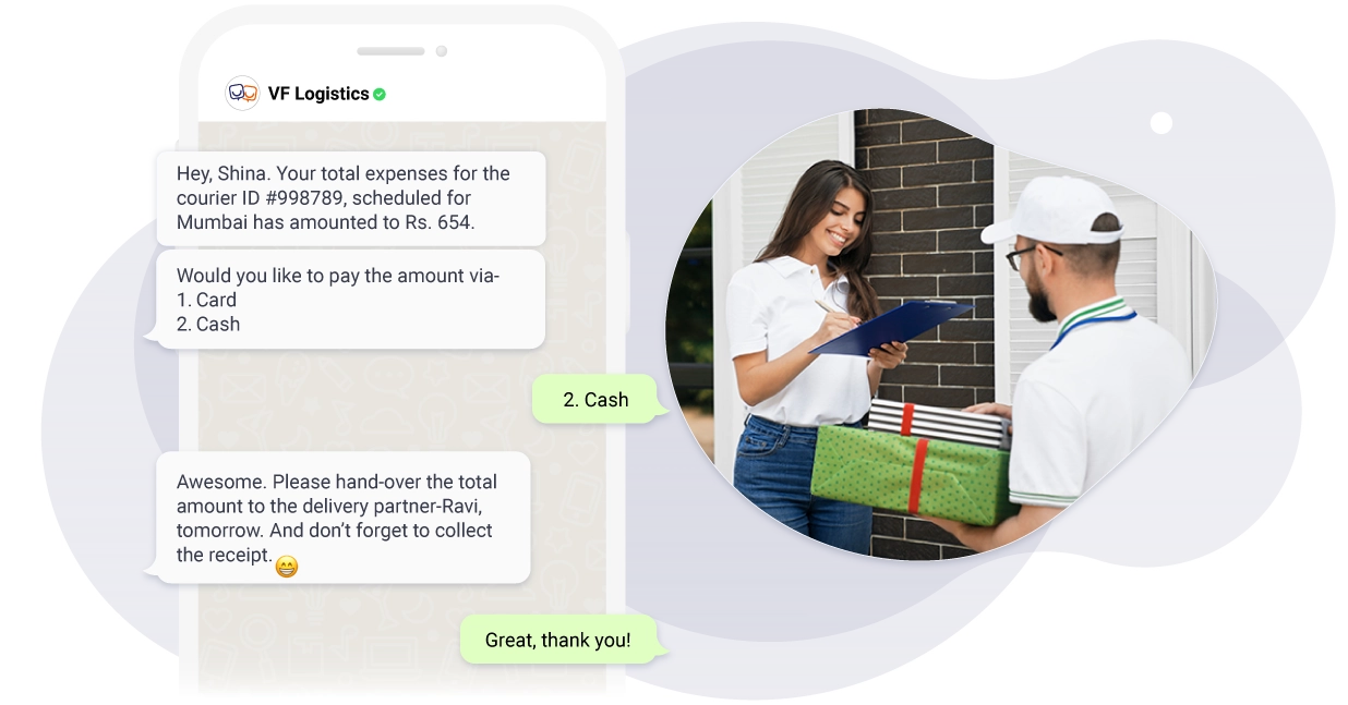 Logistics & ValueFirst | CPaaS | Use-Cases