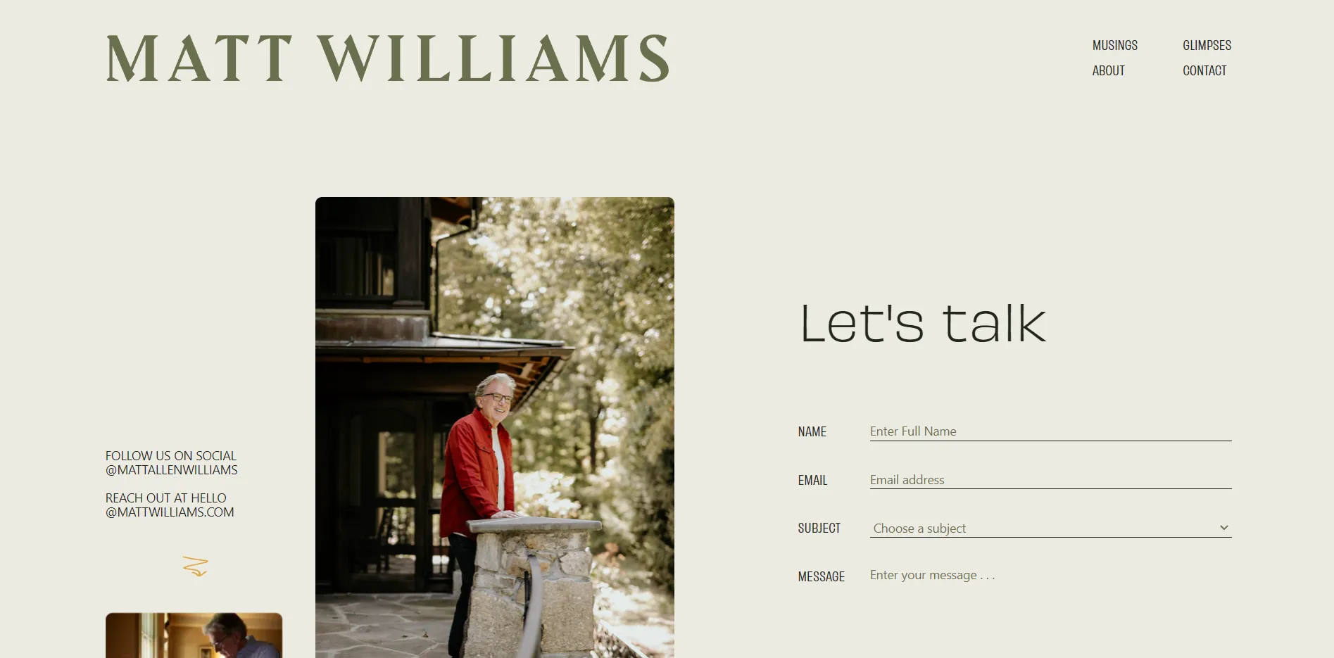 Contact | Matt Williams
