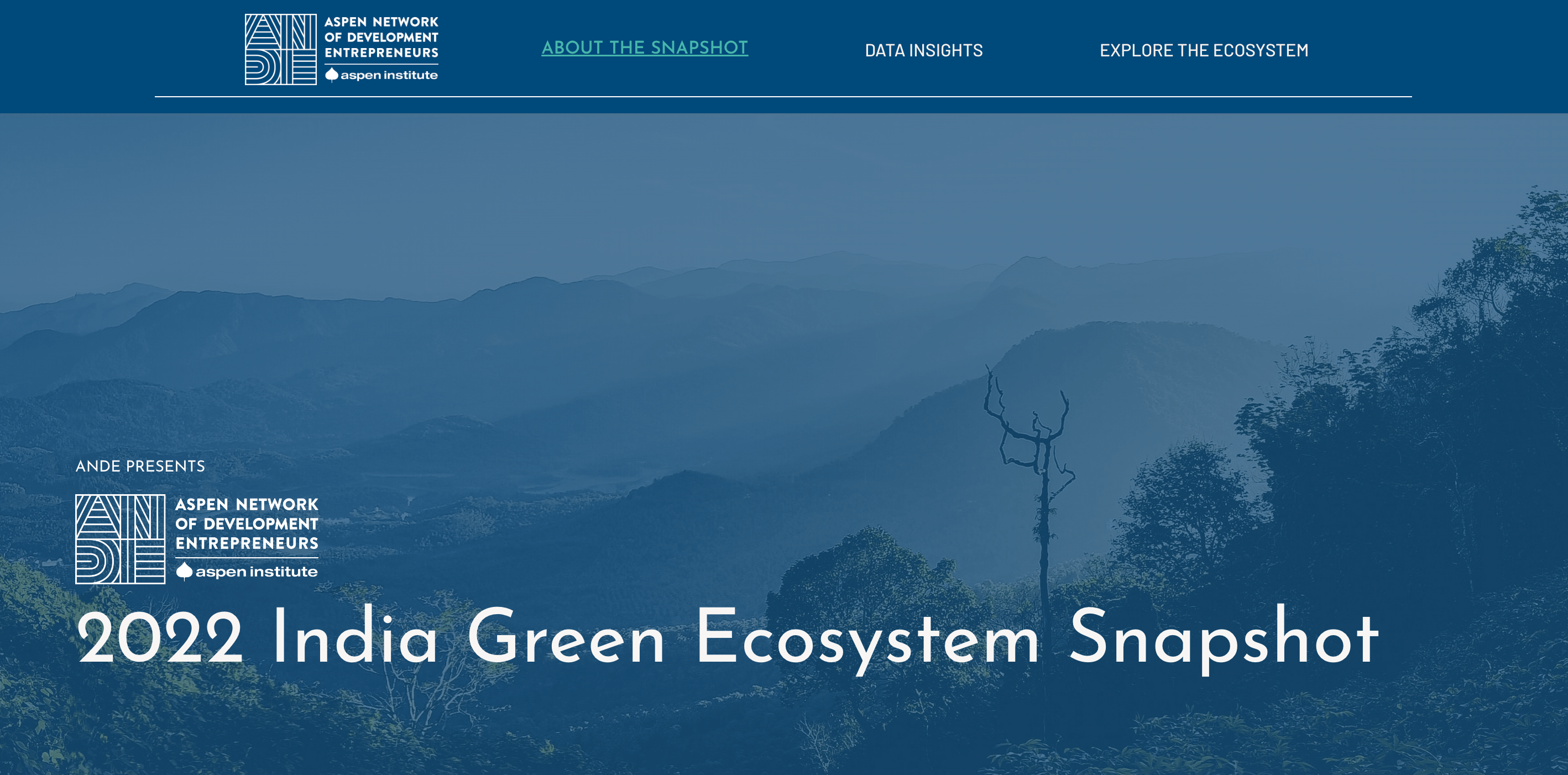India Green Ecosystem Snapshot | ANDE Global