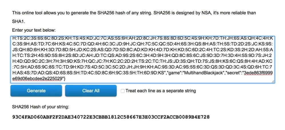 Provably Fair Gambling System, Algorithm | BGaming