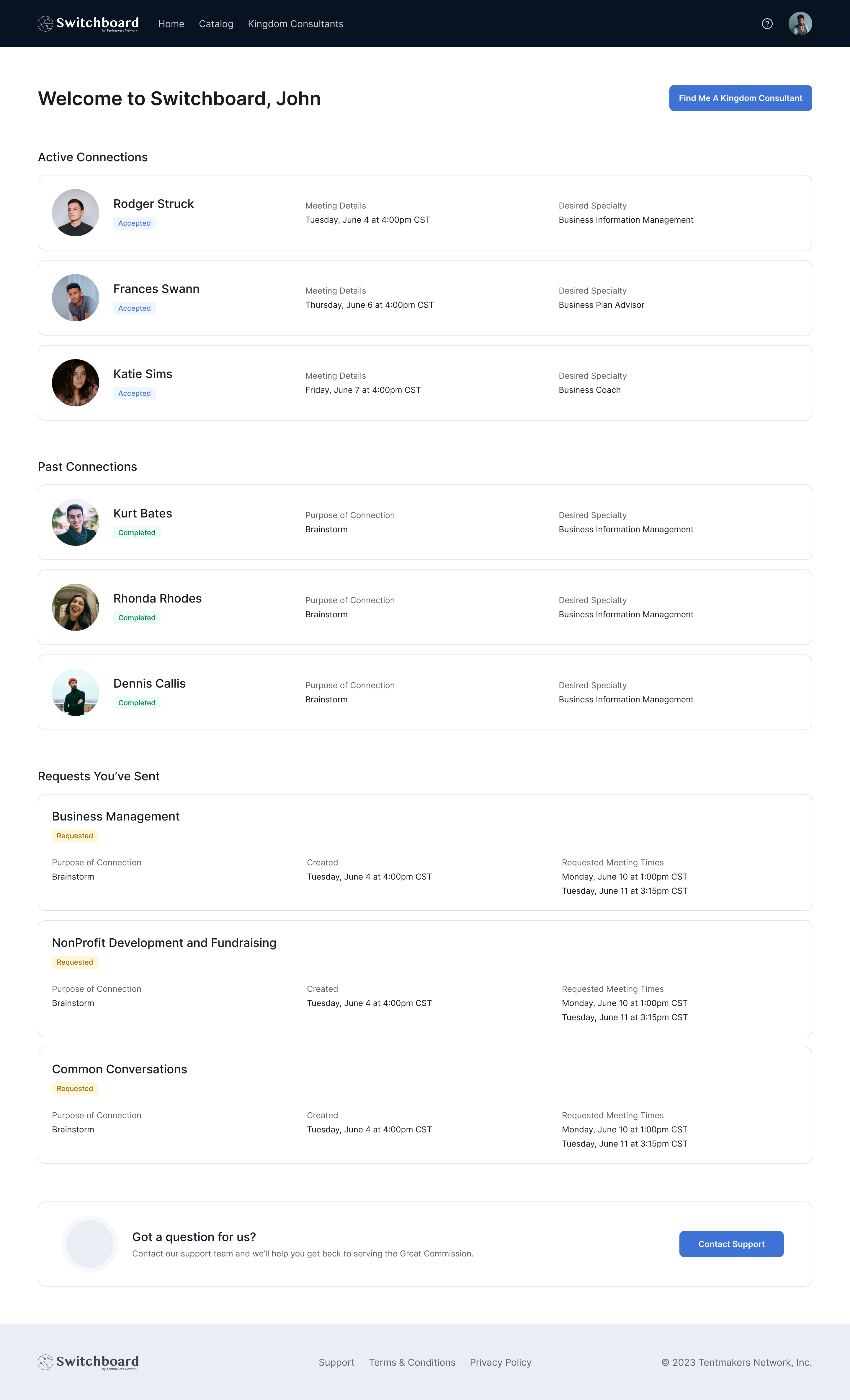 GCO Dashboard::Switchboard