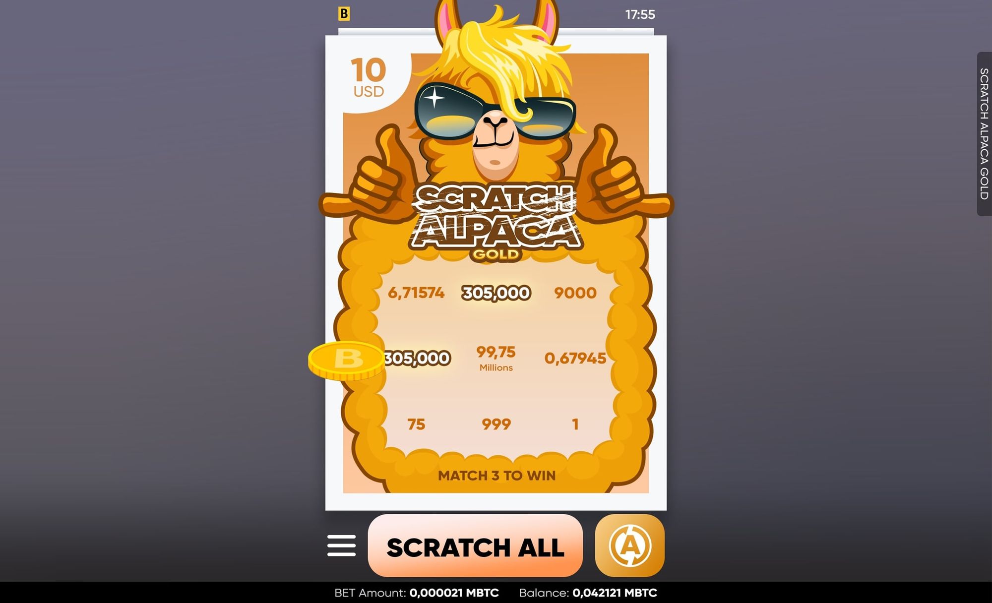 Scratch Alpaca Gold – Review & Free Play | BGaming
