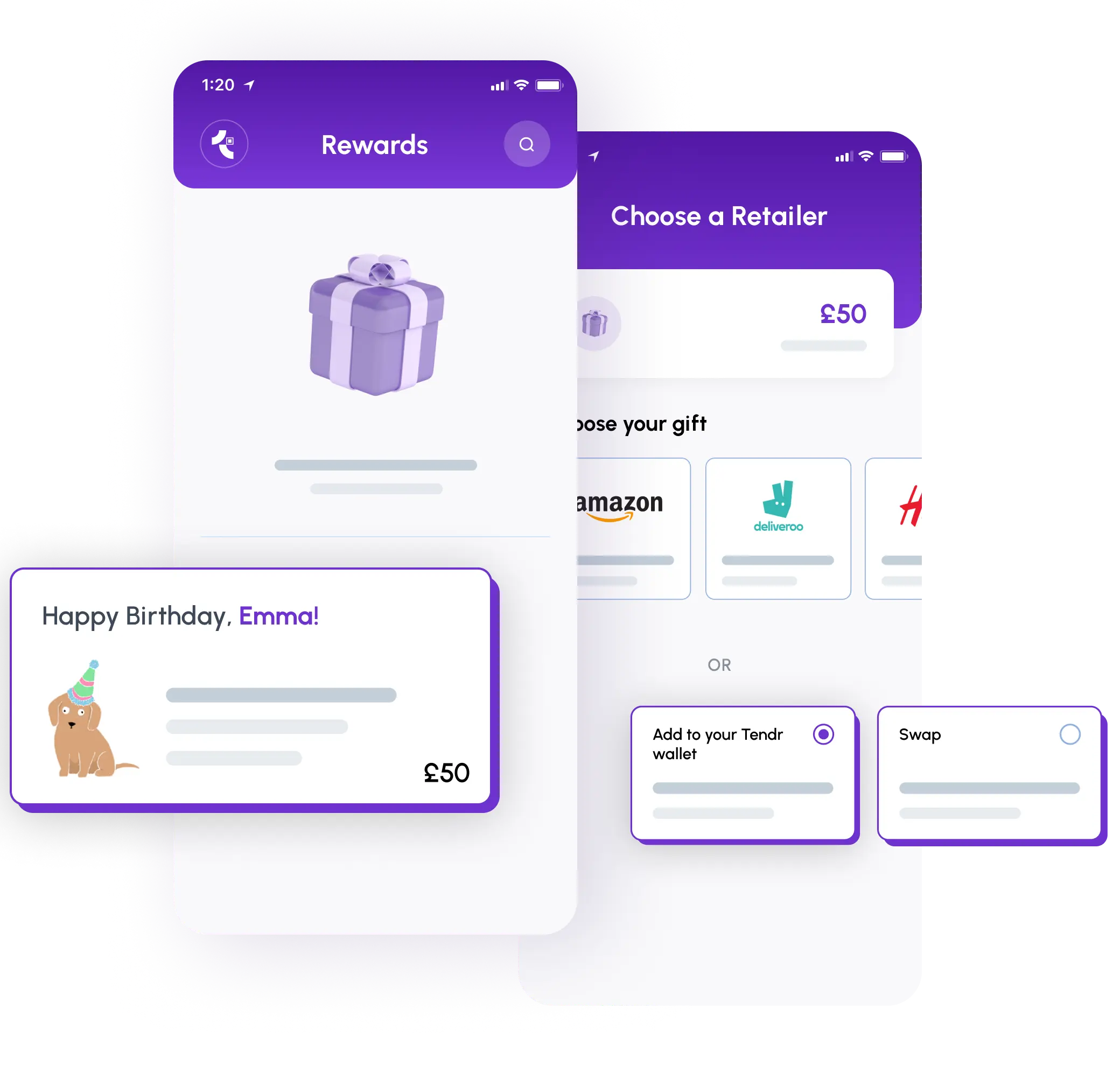 Personalised rewards made easy | Tendr
