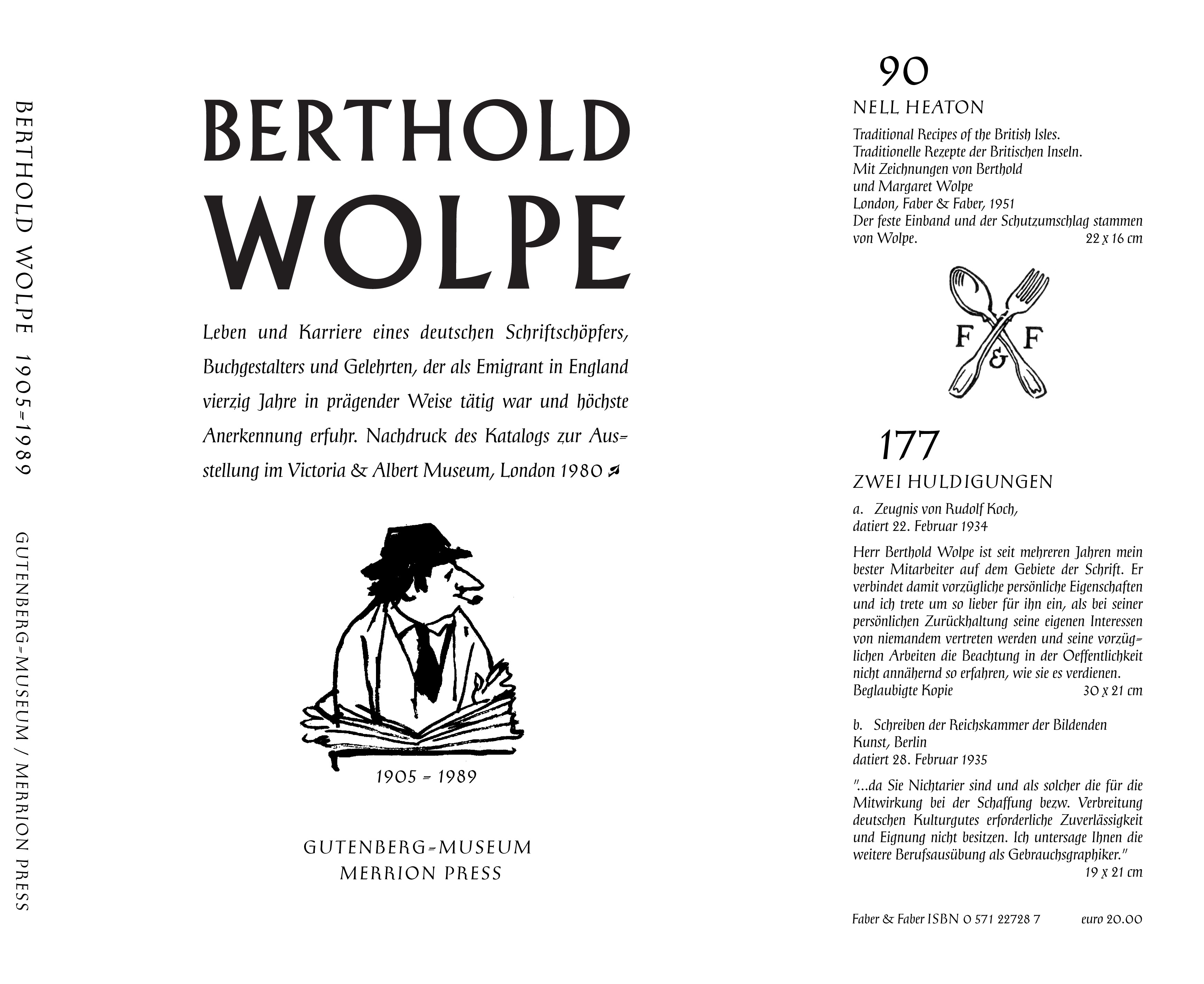 Berthold Wolpe Retrospective