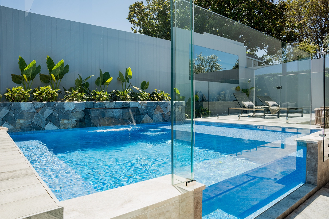 Custom Pool and Outdoor Living Space in Kingsford | Transform Pools and ...