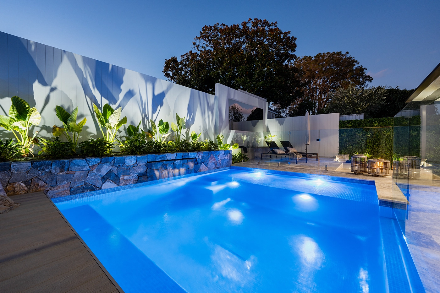 Custom Pool and Outdoor Living Space in Kingsford | Transform Pools and ...