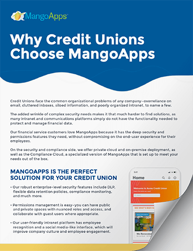 Why Credit Unions Choose MangoApps | MangoApps