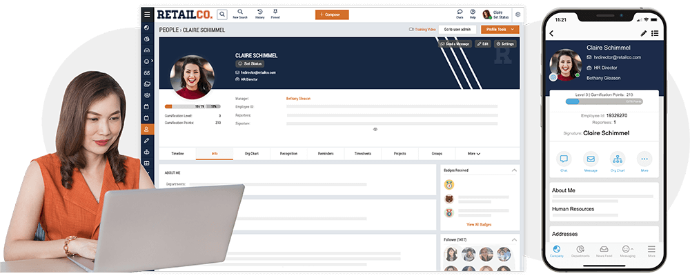Employee Profile Pages | MangoApps