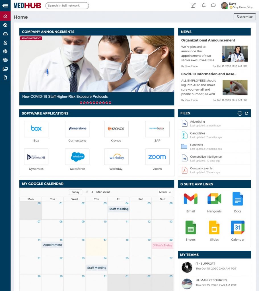 16 Intranet Design Examples to Inspire Your Work Hub | MangoApps