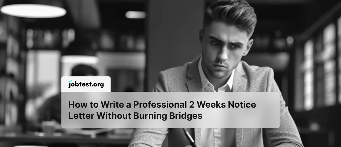 How to Write a Professional 2 Weeks Notice Letter