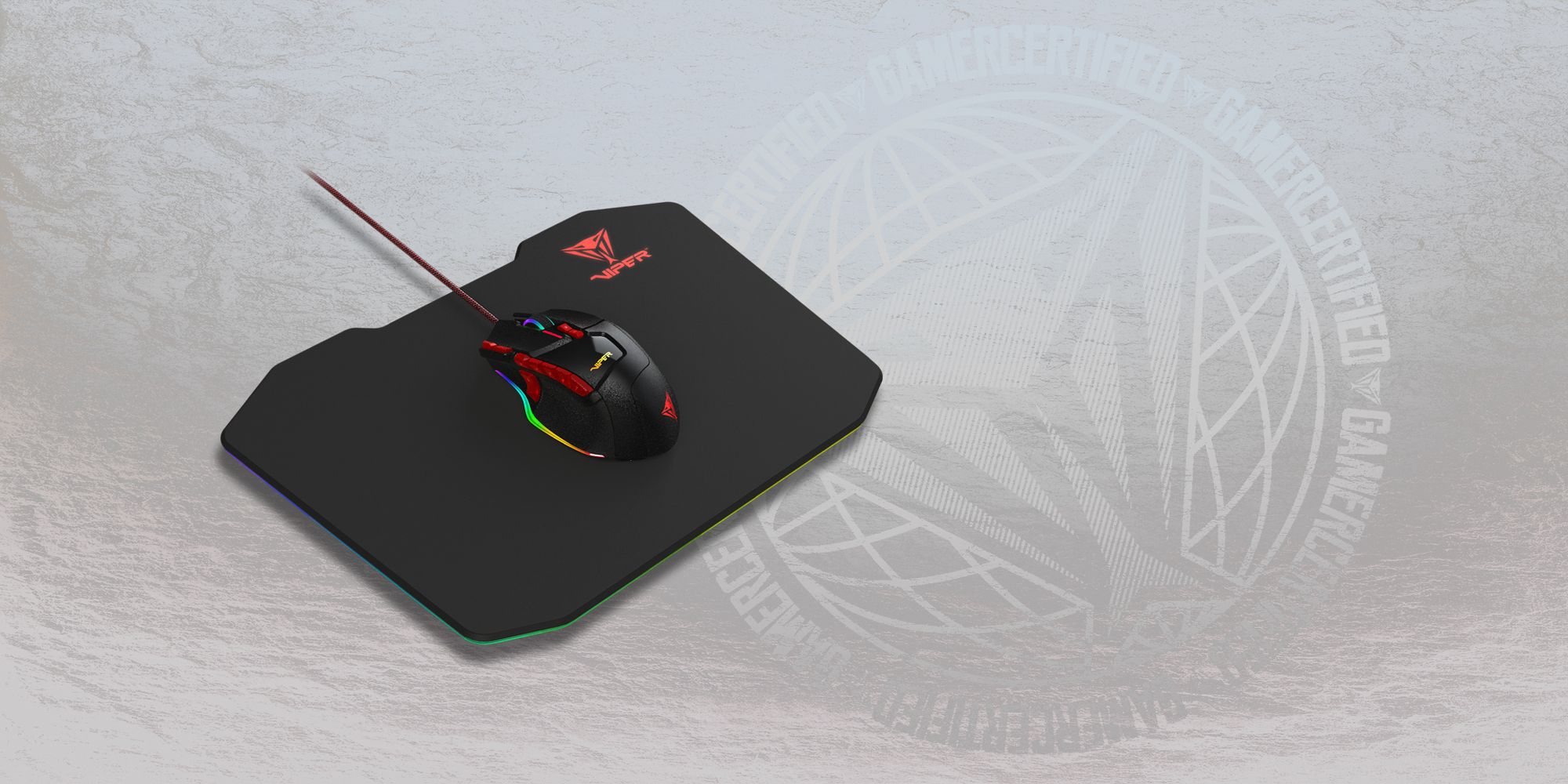 RIGID SURFACE RGB MOUSE PAD | Viper Gaming
